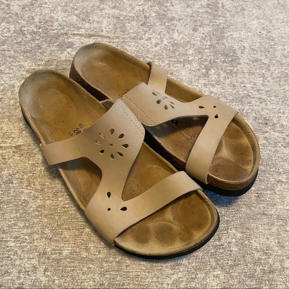 Birkenstock | Shoes | Birkenstock Betula Tan Leather Sandals Slideon 4 ...
